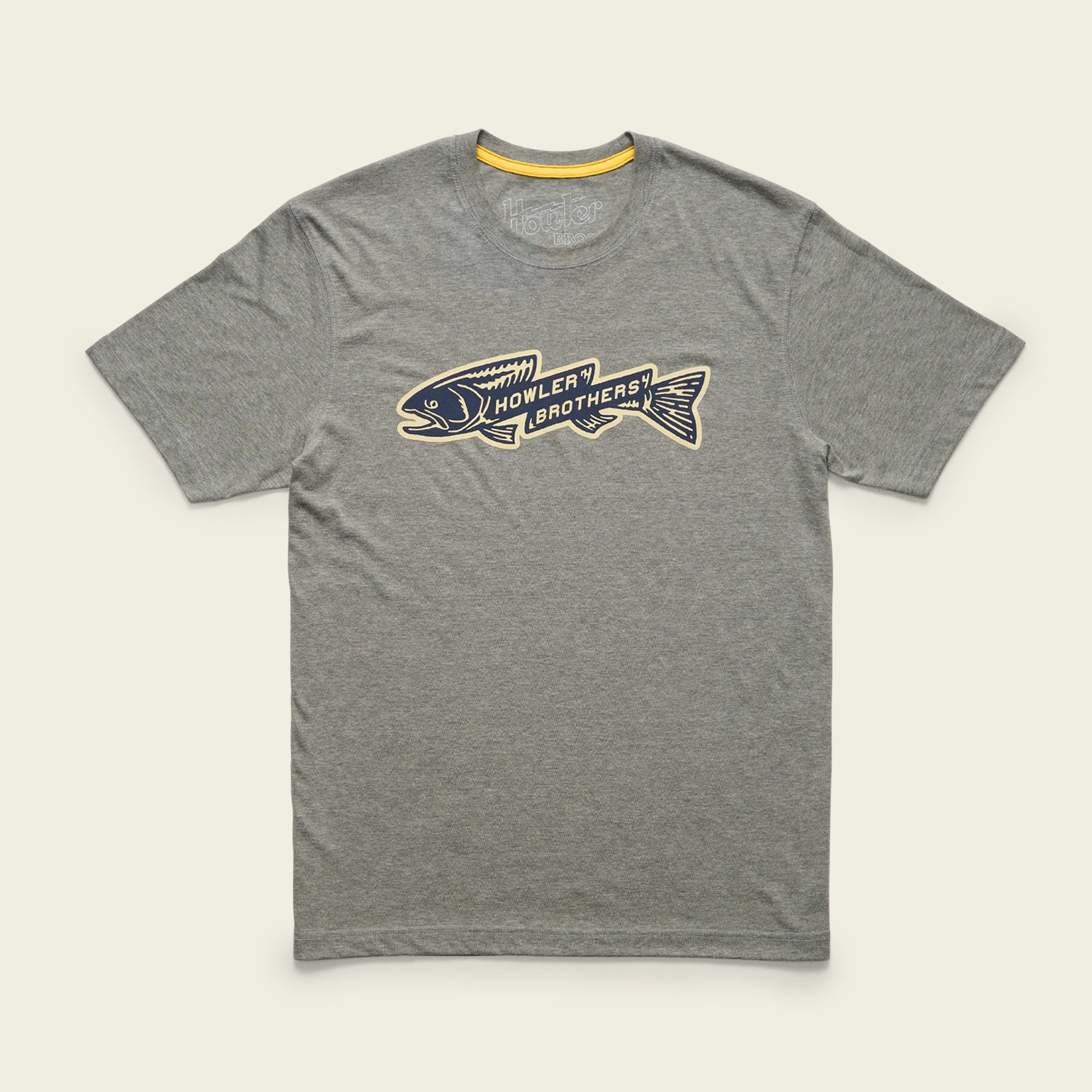 Trout Bolt T-Shirt - Athletic Grey Heather – HOWLER BROTHERS