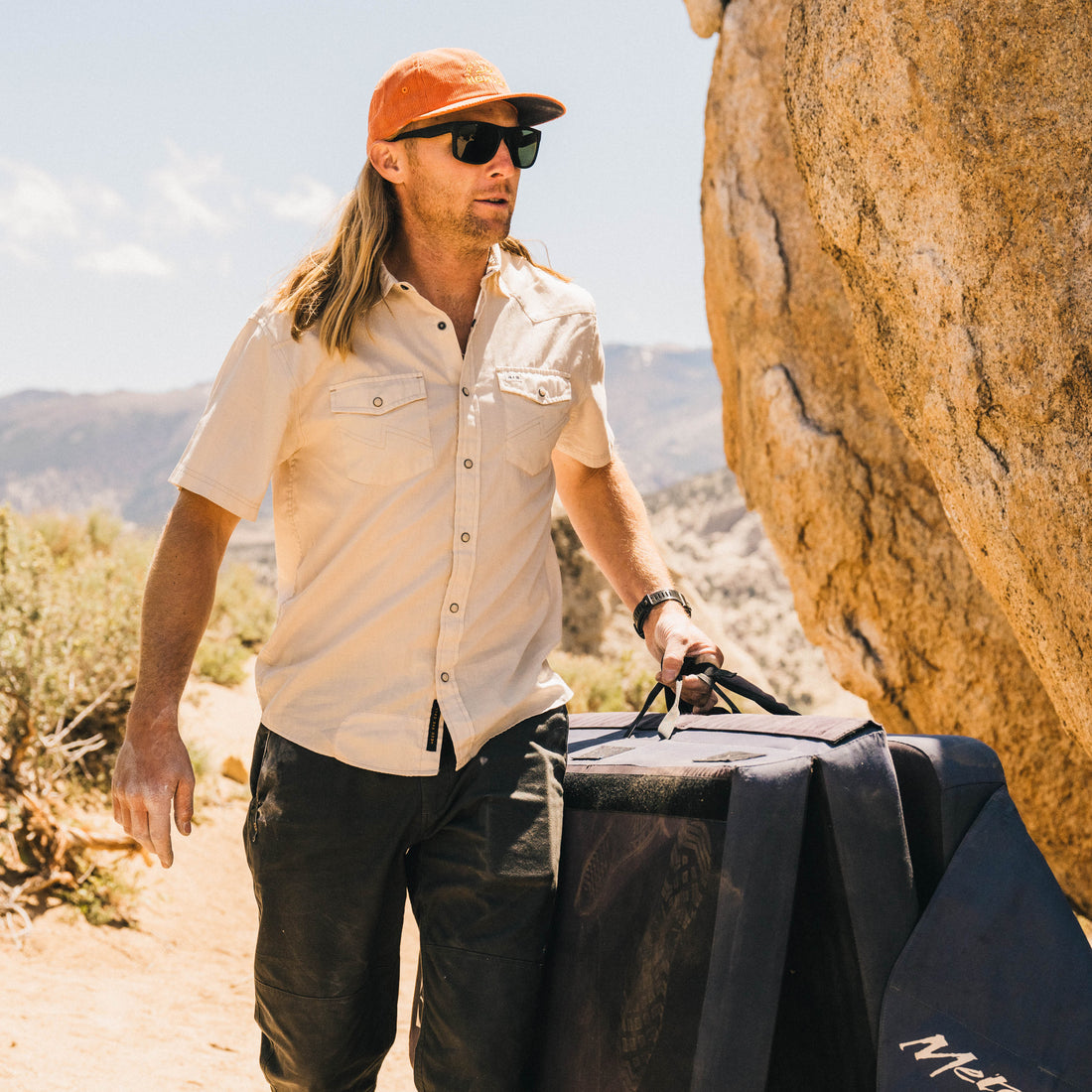 H Bar B Snapshirt - Riverbed Oxford – HOWLER BROTHERS