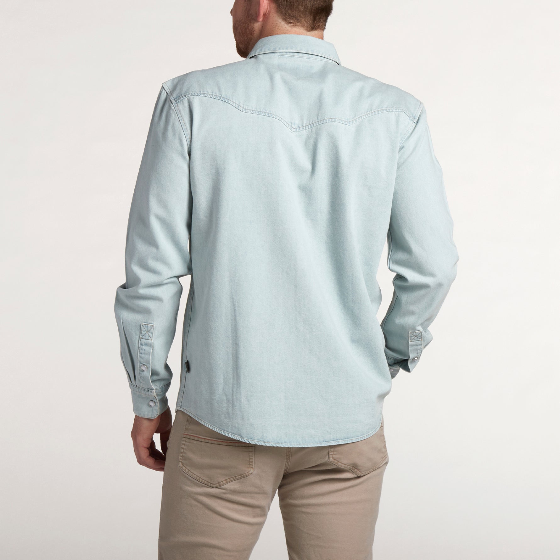 Dust Up Denim Snapshirt - Garth Light Wash – HOWLER BROTHERS