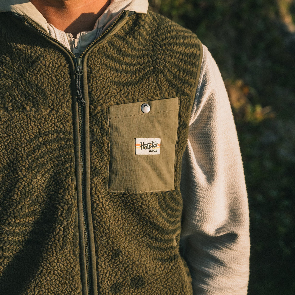 Chisos Fleece Vest - Forest Floor : Frond – HOWLER BROTHERS