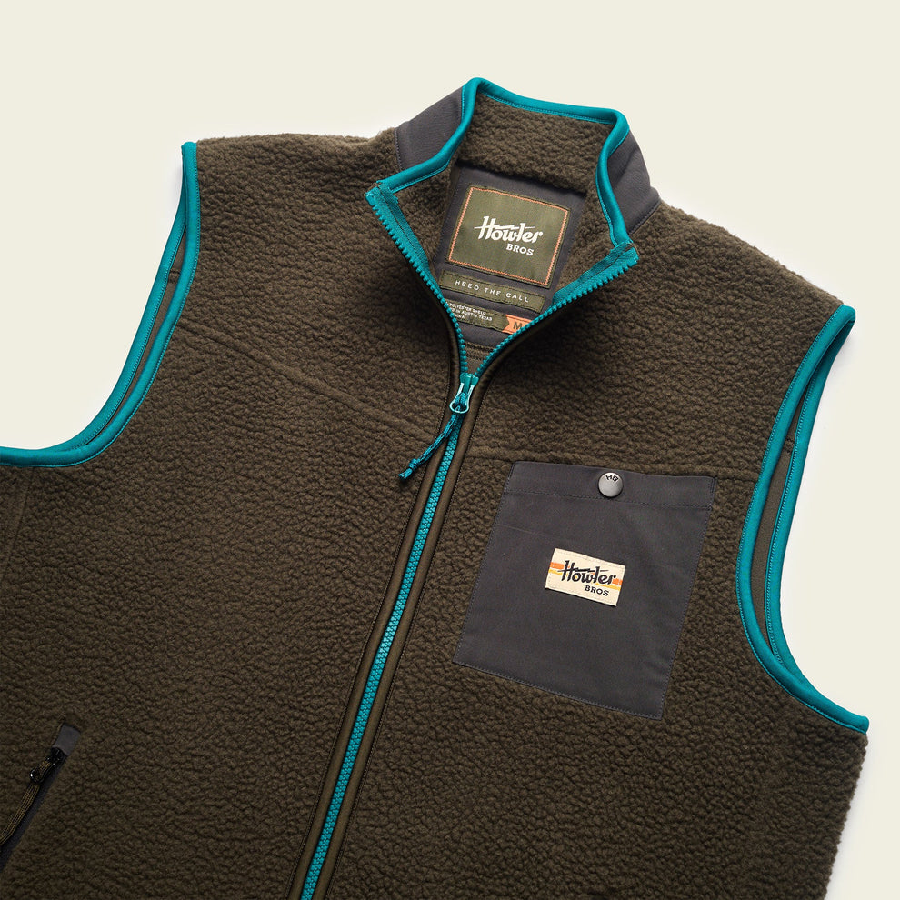 Chisos Fleece Vest - Fatigue – HOWLER BROTHERS