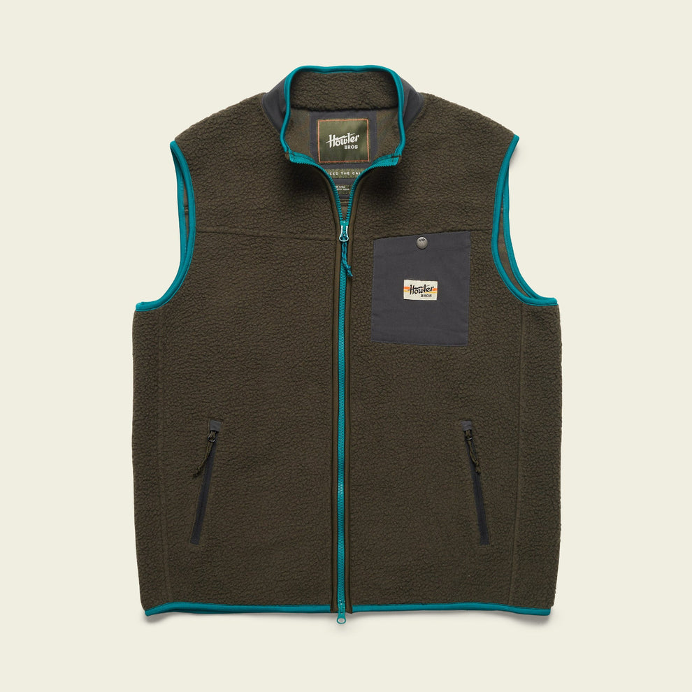Chisos Fleece Vest - Fatigue – HOWLER BROTHERS