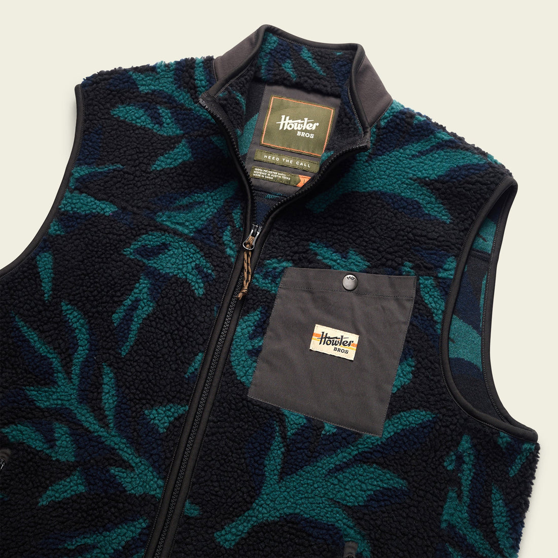Chisos Fleece Vest - Forgotten Forest : Antique Black – HOWLER BROTHERS