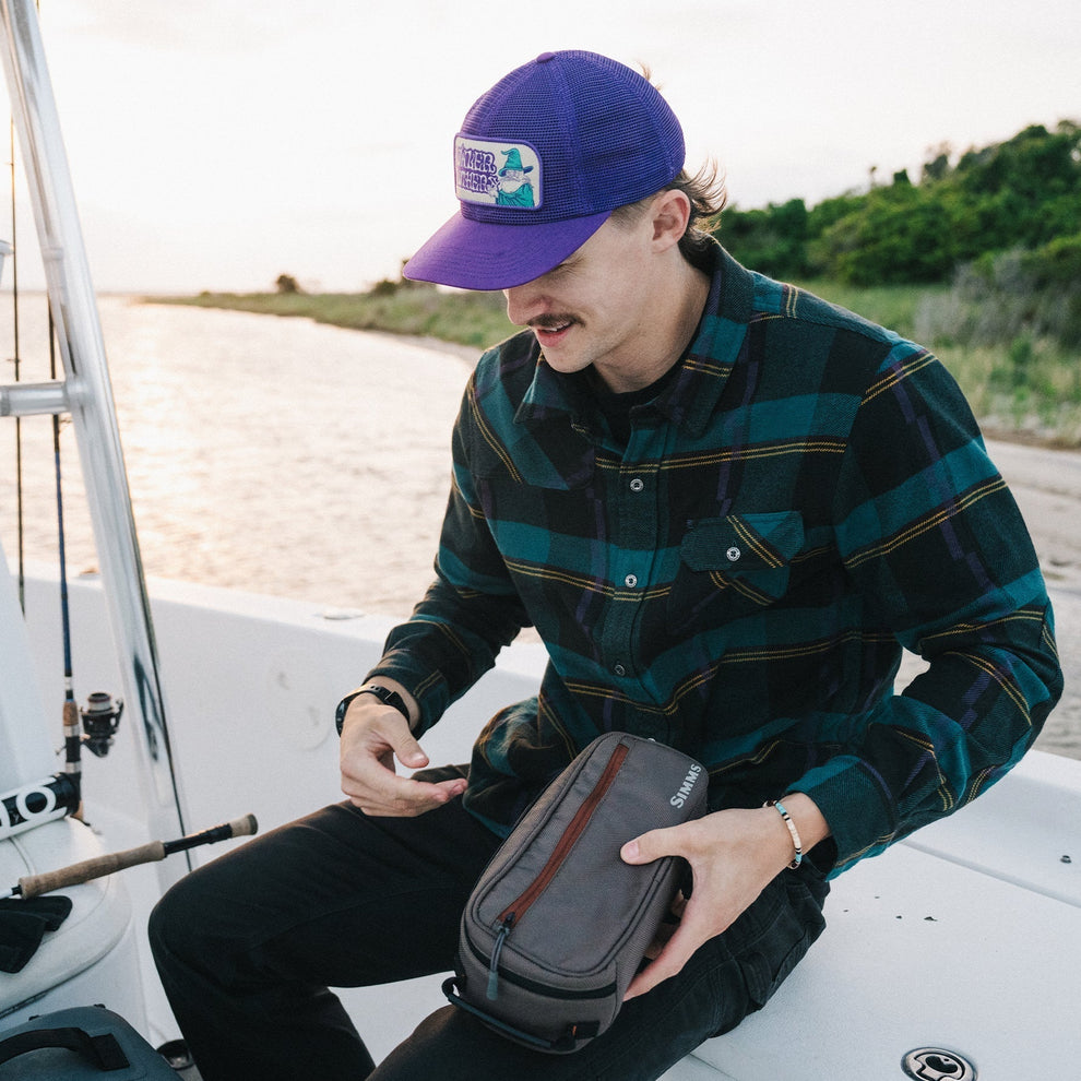 Harker's Flannel - Backdrop Plaid : Phantom Blue – HOWLER BROTHERS