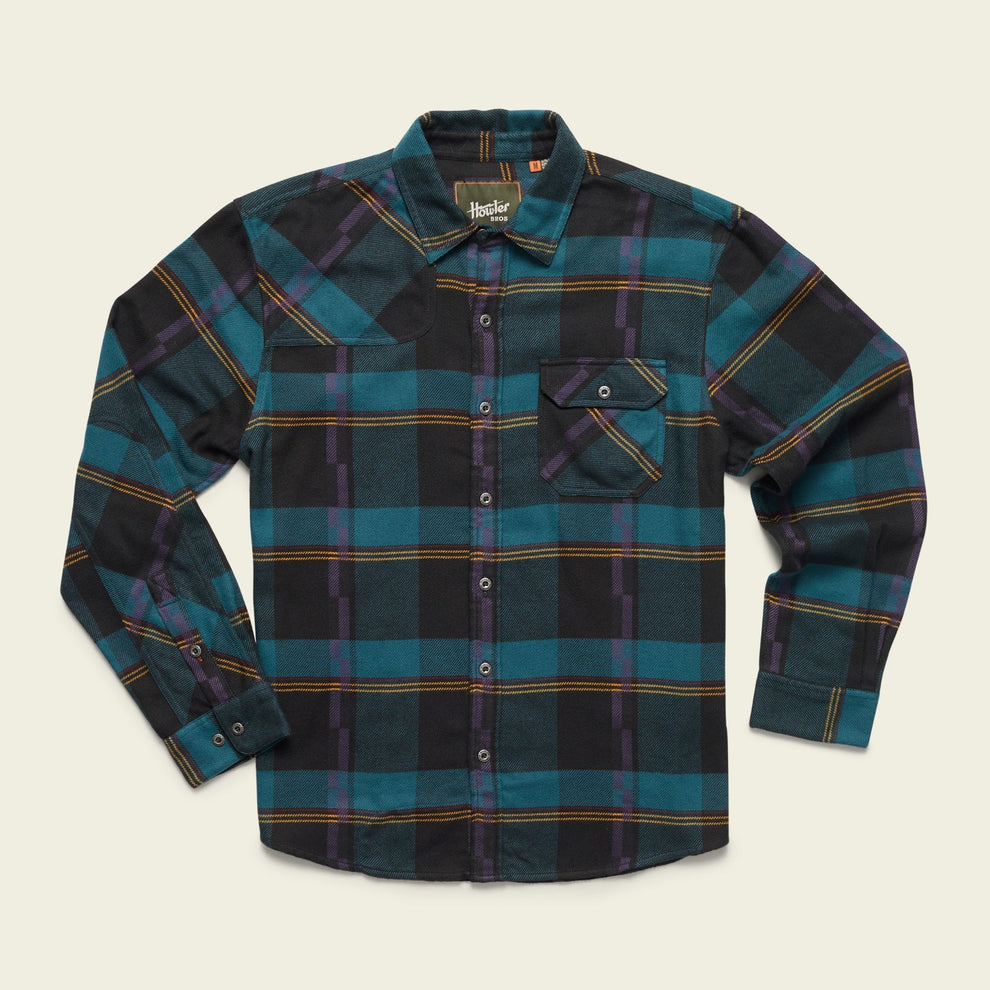 Harker's Flannel - Backdrop Plaid : Phantom Blue – HOWLER BROTHERS