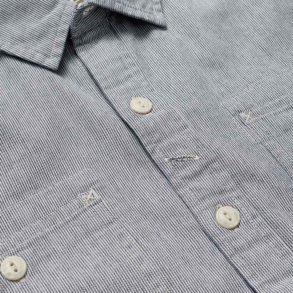 Tallier Work Shirt - Hickory Stripe Chambray – HOWLER BROTHERS