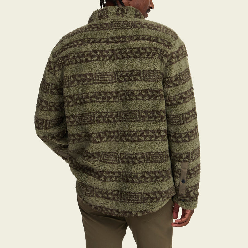 Allegheny Fleece Overshirt - Hanko Stripe : Lichen Green – HOWLER BROTHERS