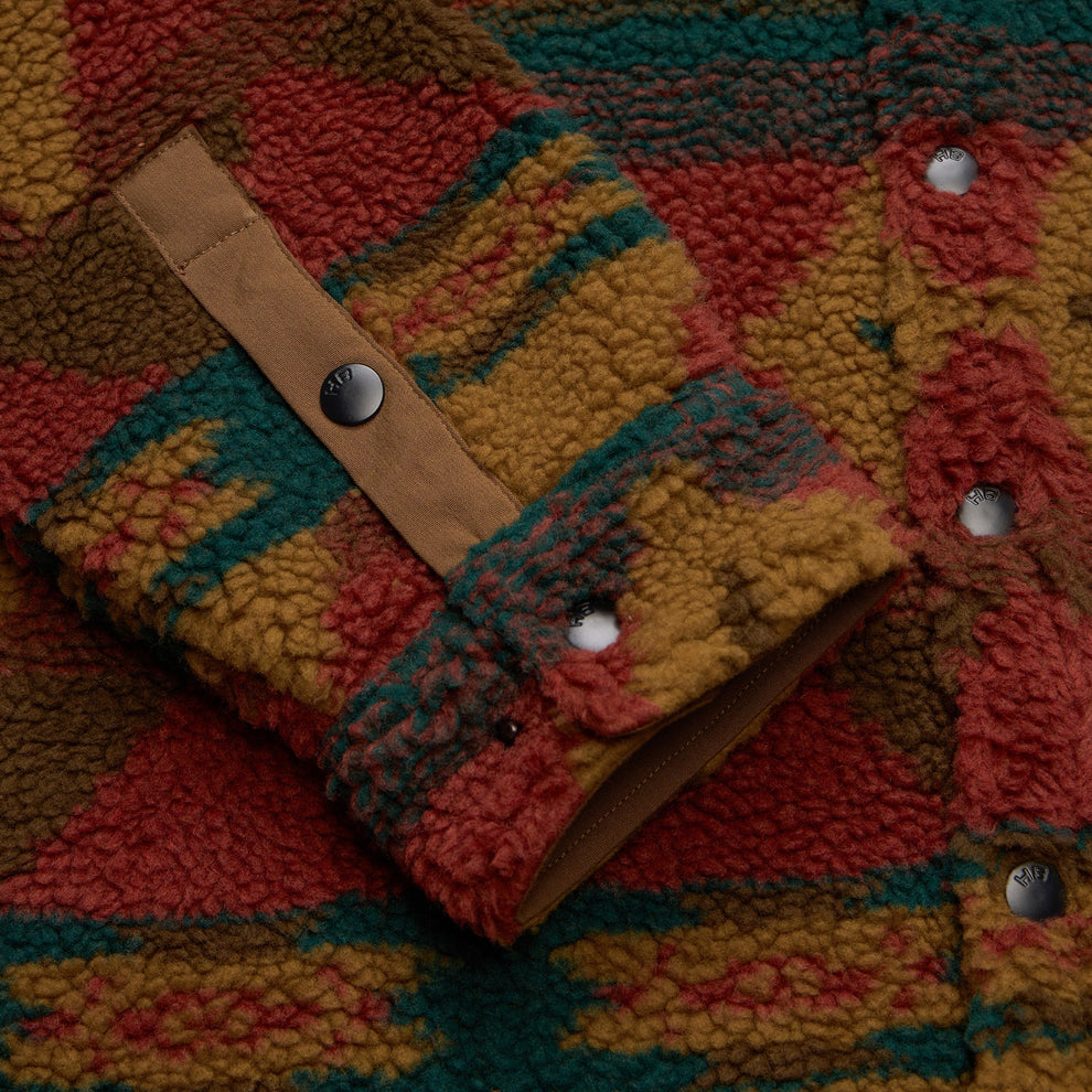 Allegheny Fleece Overshirt - Mitla Motifs : Brick – HOWLER BROTHERS