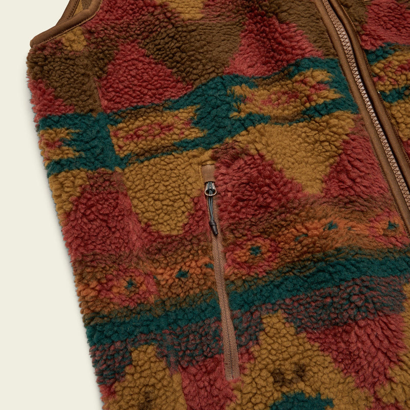 Chisos Fleece Vest - Mitla Motifs : Russet – HOWLER BROTHERS