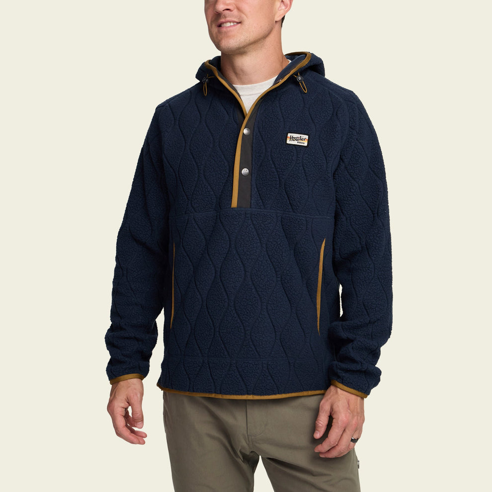 Chisos Hooded Pullover - Capillary Waves : Dark Blue – HOWLER BROTHERS