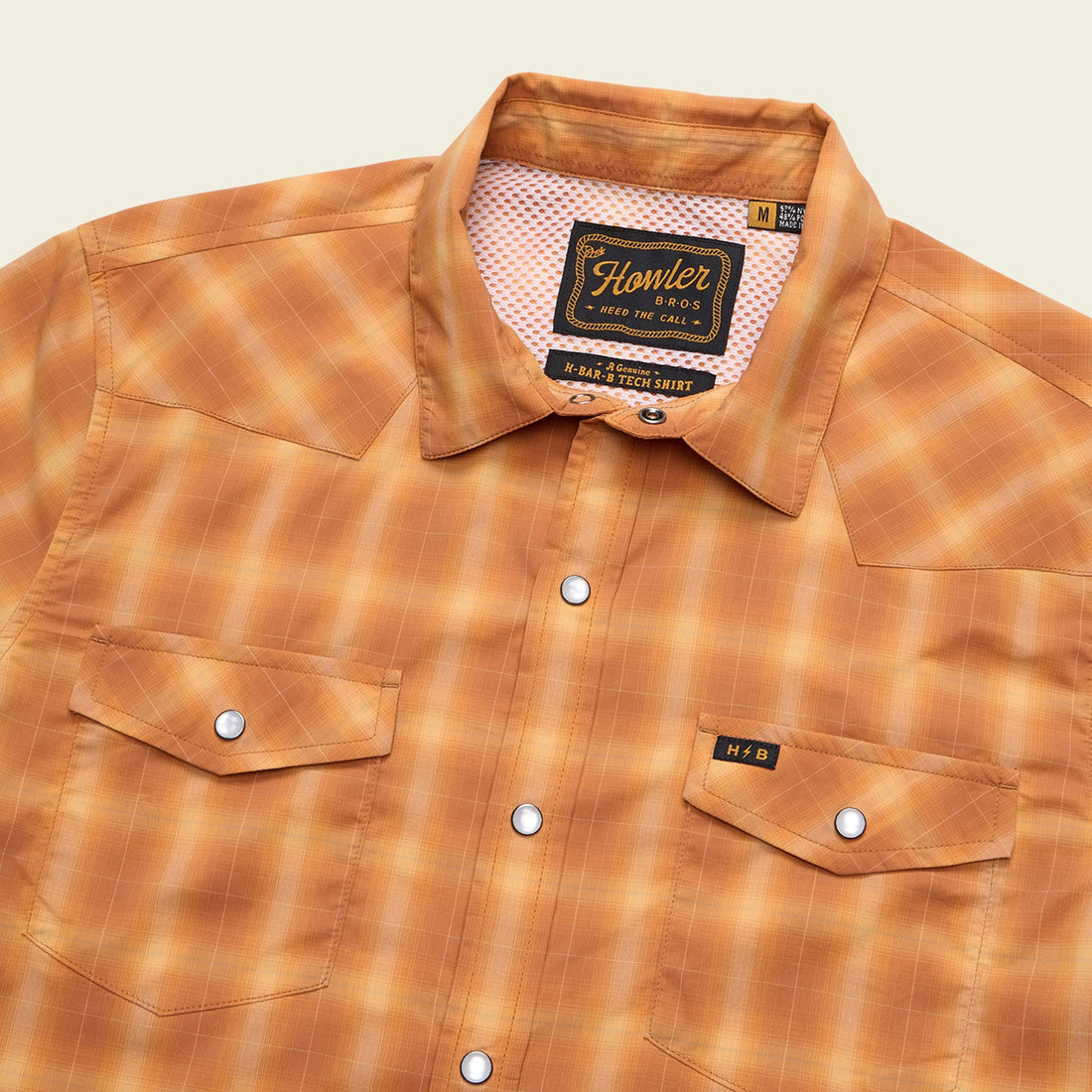 H Bar B Tech Longsleeve - Kent Plaid : Foliage – HOWLER BROTHERS