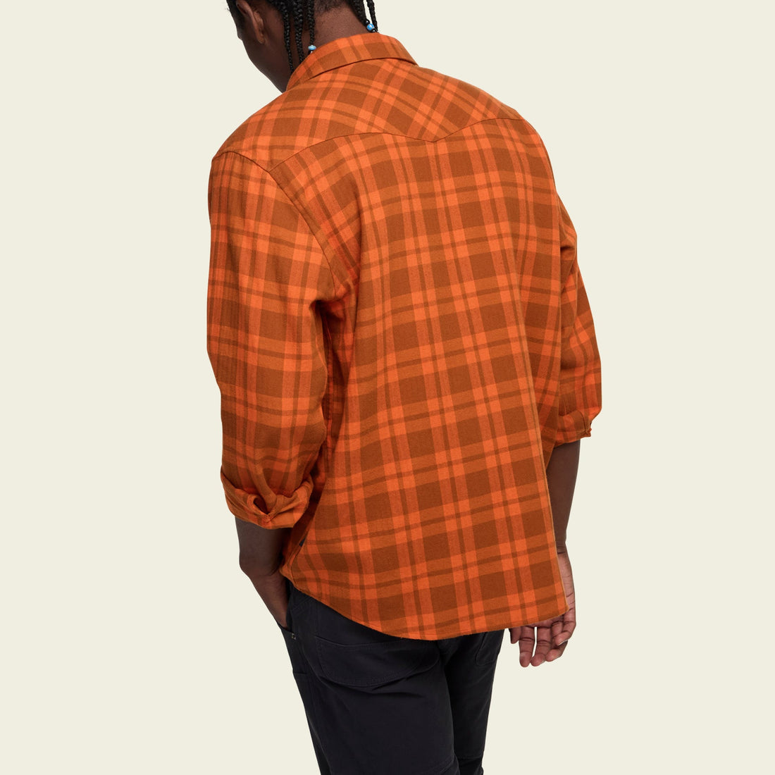 La Grange Lightweight Flannel - Cohen Plaid : Pumpkin – HOWLER BROTHERS