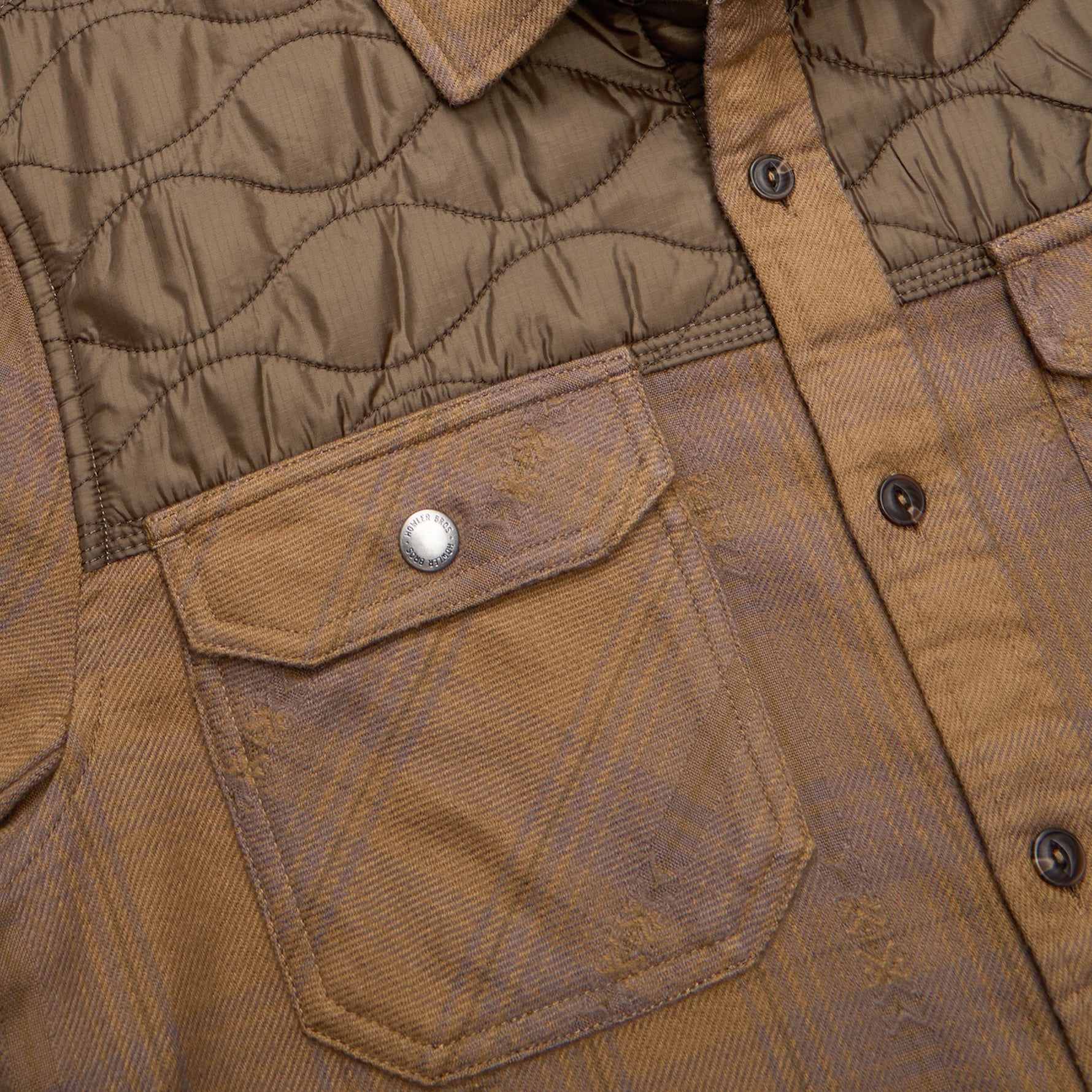 Quintana Quilted Flannel - Big Barrett Plaid : Swamp – HOWLER BROTHERS