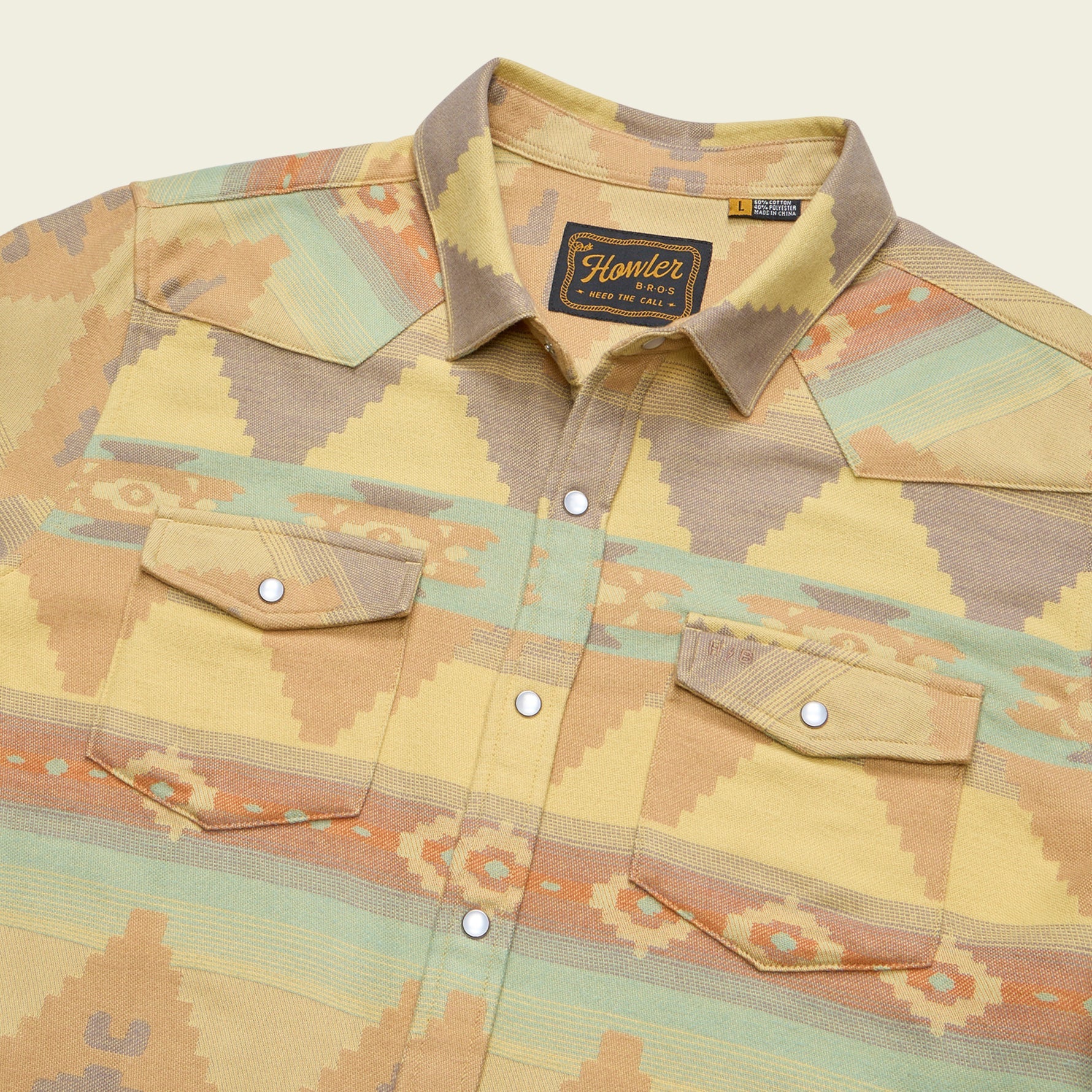 Sheridan Flannel - Mitla Motifs : Old Gold – HOWLER BROTHERS