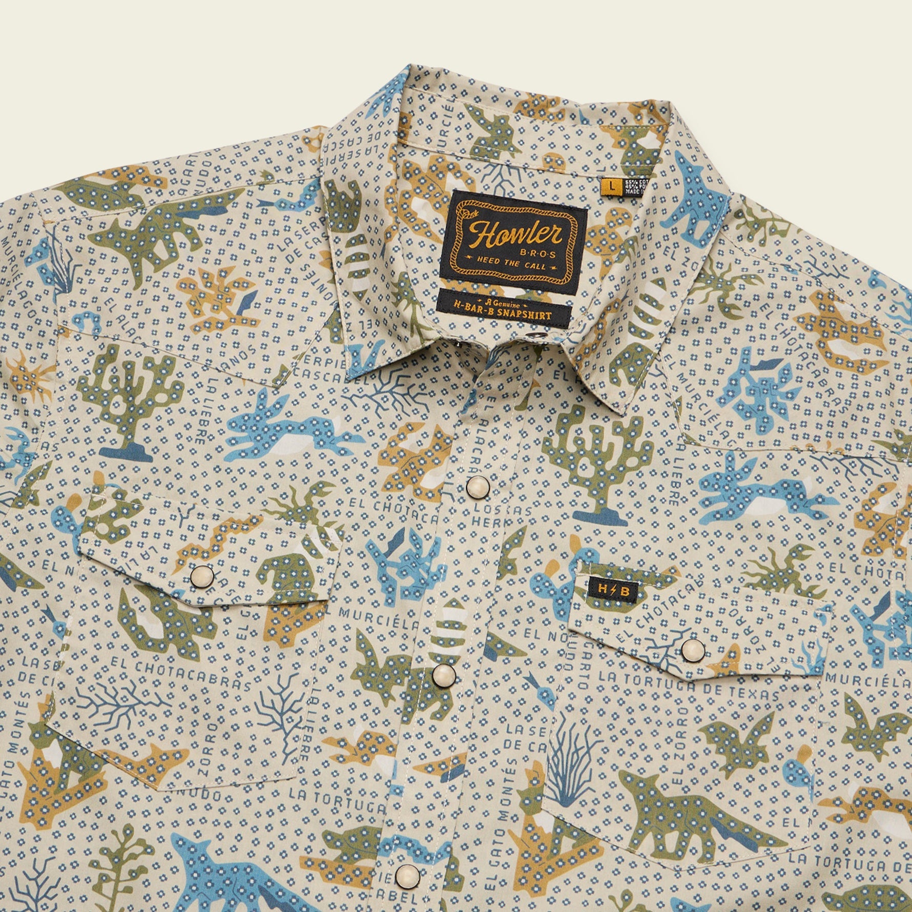 H Bar B Snapshirt - Ecosistema : Sand – HOWLER BROTHERS