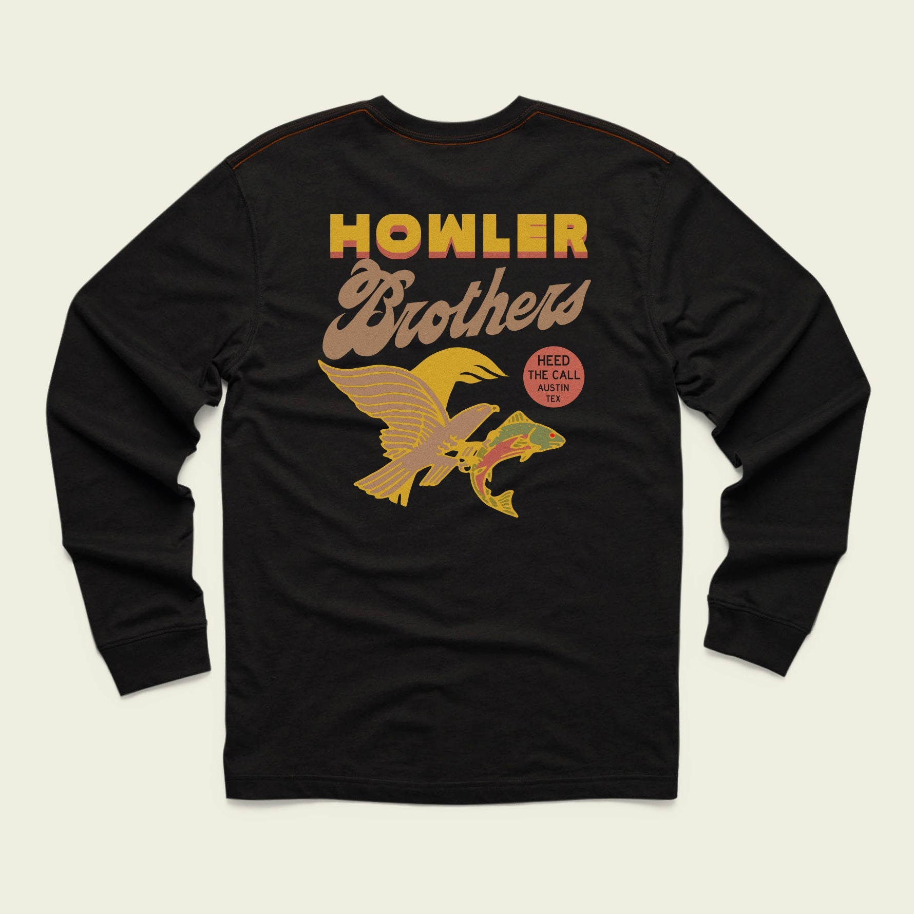 Osprey Prey Longsleeve Cotton T-Shirt - Black – HOWLER BROTHERS