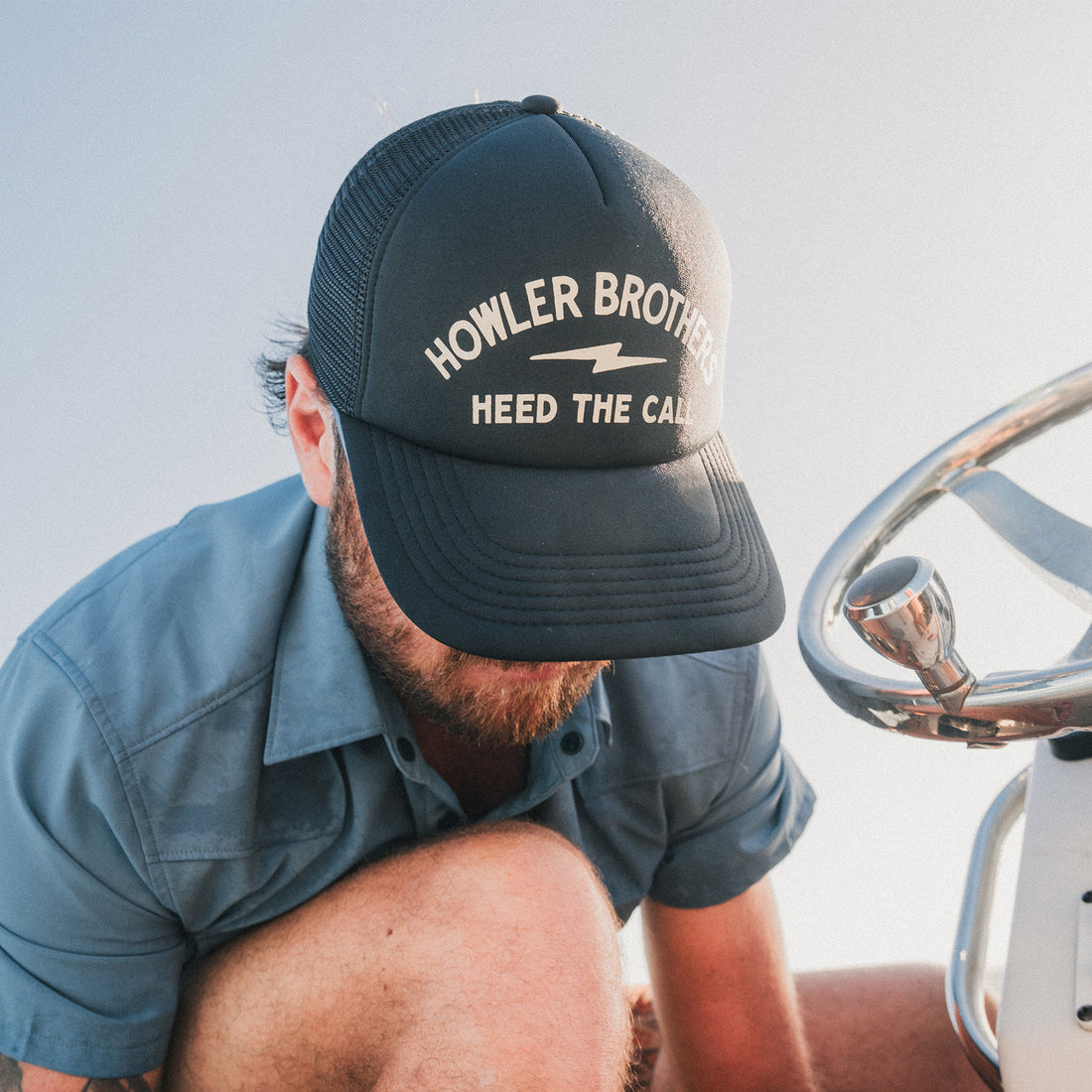 Lightning Badge Foam Dome | Five Panel High Crown Hat – HOWLER BROTHERS