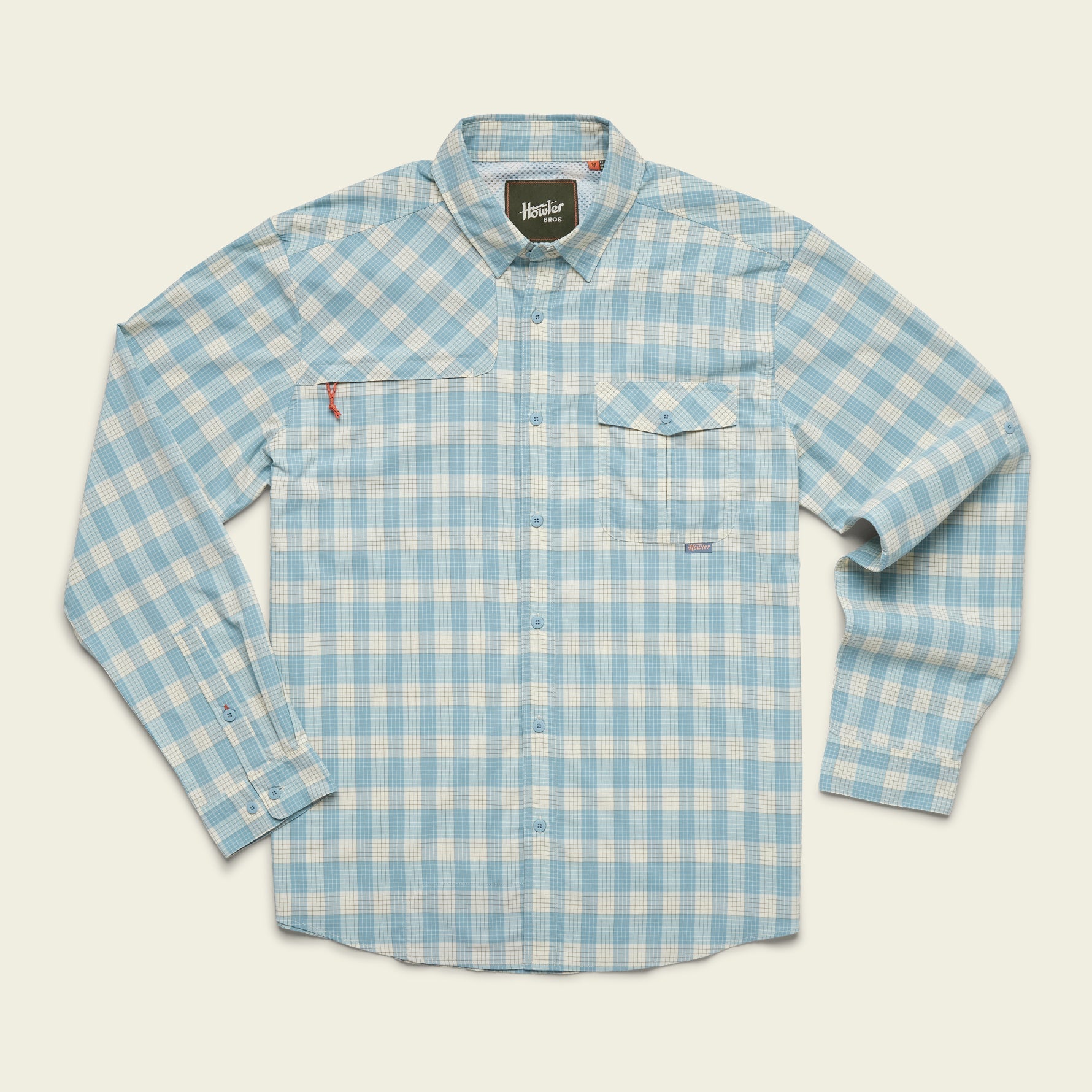 Matagorda Longsleeve Shirt - Landon Plaid : Summer Sky – HOWLER BROTHERS