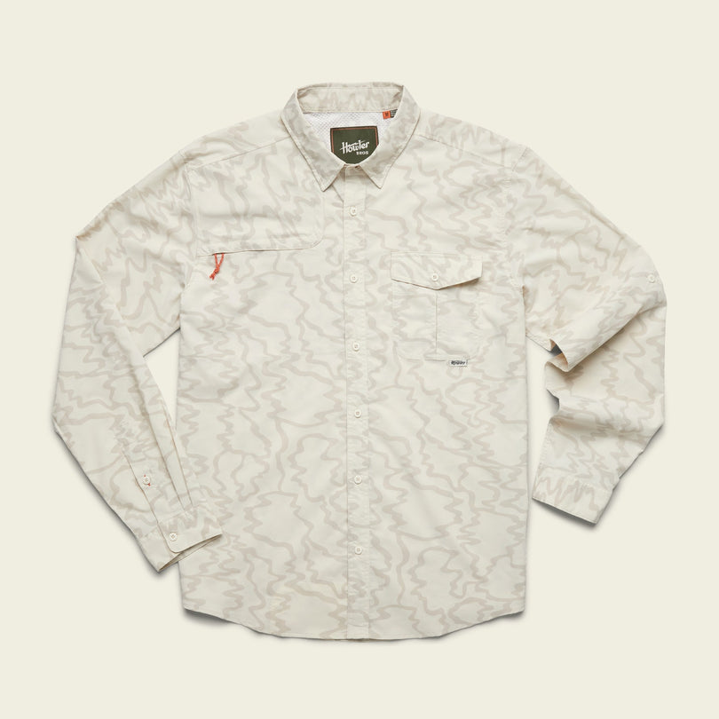 Matagorda Longsleeve Shirt - Ocean Motion : Off White – HOWLER BROTHERS