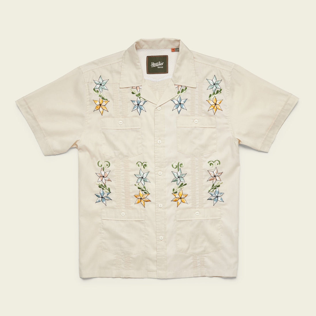 Guayabera Shirt - Fiesta Flowers : Riverbed Oxford – HOWLER BROTHERS