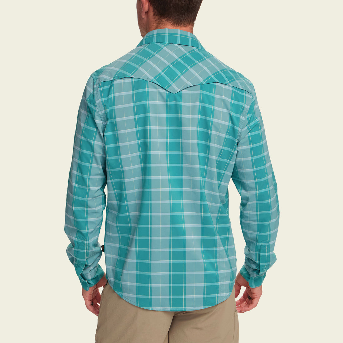 H Bar B Tech Longsleeve - Braden Plaid : Teal – HOWLER BROTHERS
