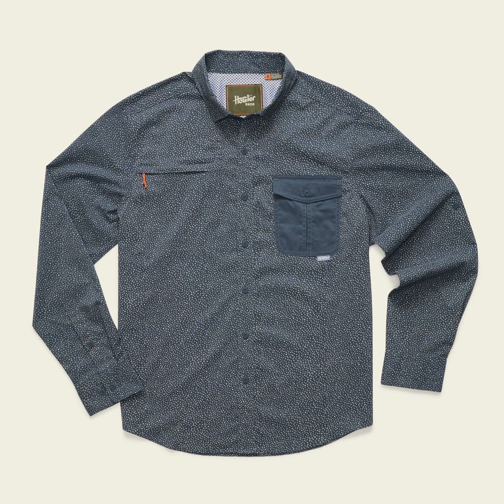 Matagorda Longsleeve - Lotsa Dots : Dark Slate – HOWLER BROTHERS