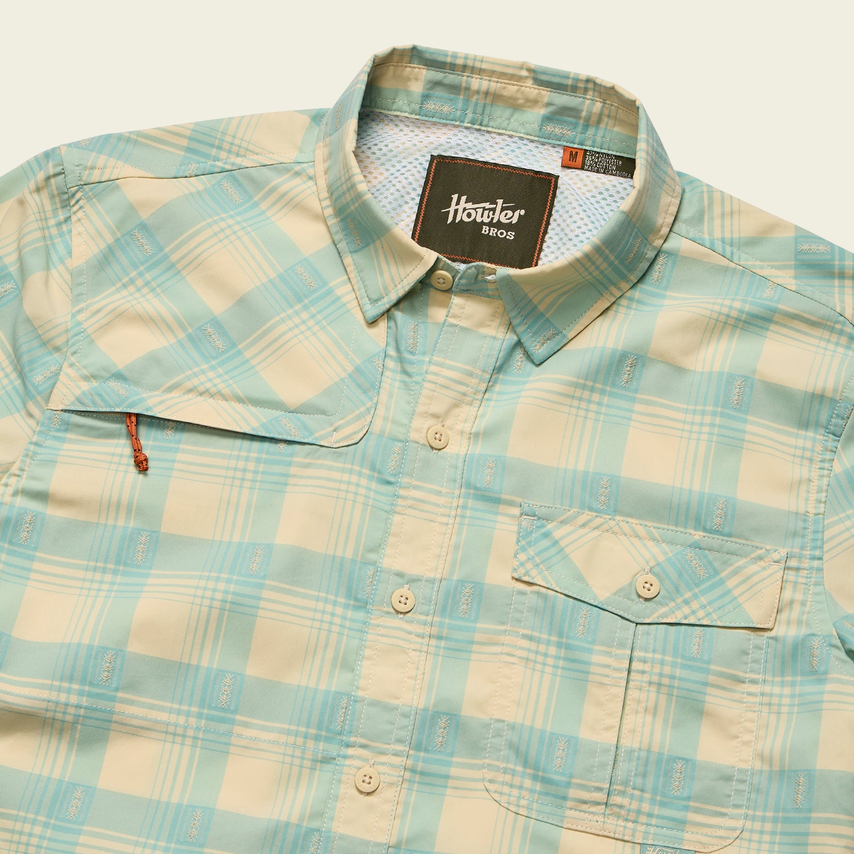 Matagorda Longsleeve - Sheldon Dobby Plaid : Parchment – HOWLER BROTHERS