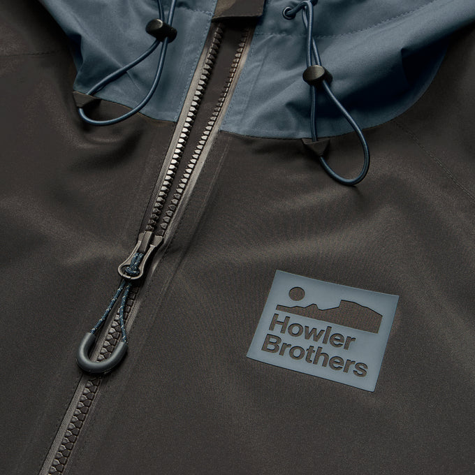 Storm Splitter Rain Shell - Antique Black / Dark Slate – HOWLER BROTHERS