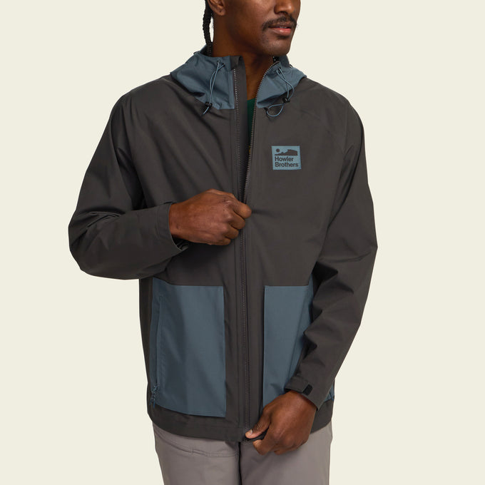 Storm Splitter Rain Shell - Antique Black / Dark Slate – HOWLER BROTHERS