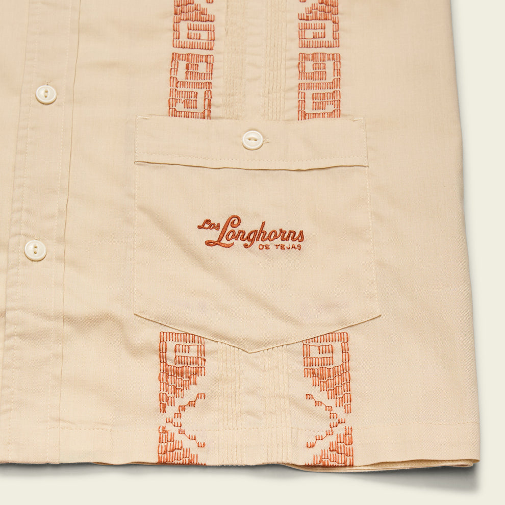 Texas Longhorns Guayabera Shirt - Tejas Tan – HOWLER BROTHERS