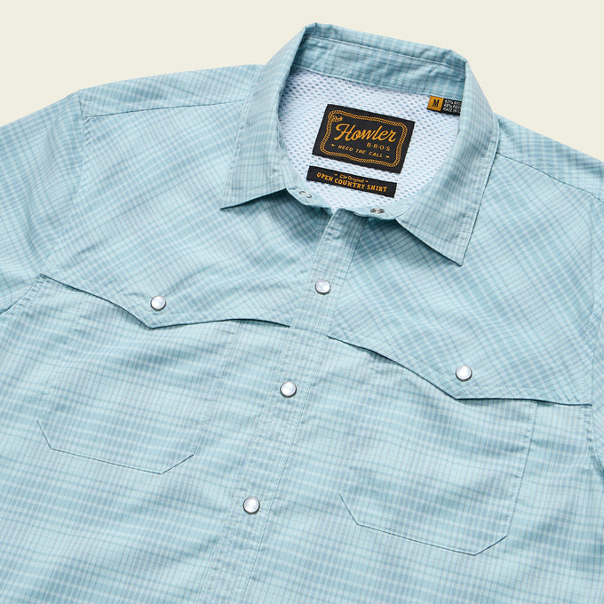 Open Country Tech Shirt - Coopers Plaid : Sterling Blue – HOWLER BROTHERS