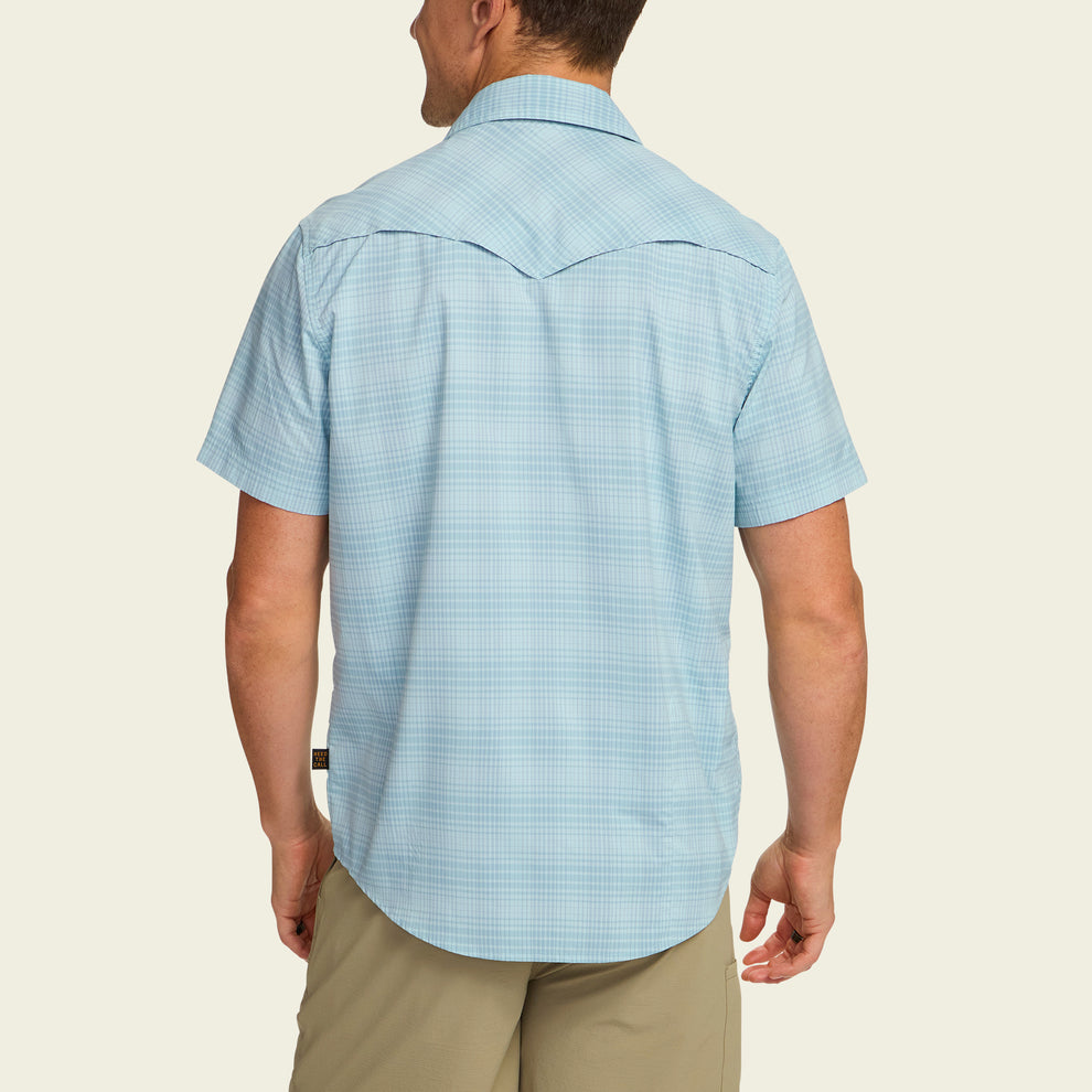 Open Country Tech Shirt - Coopers Plaid : Sterling Blue – HOWLER BROTHERS