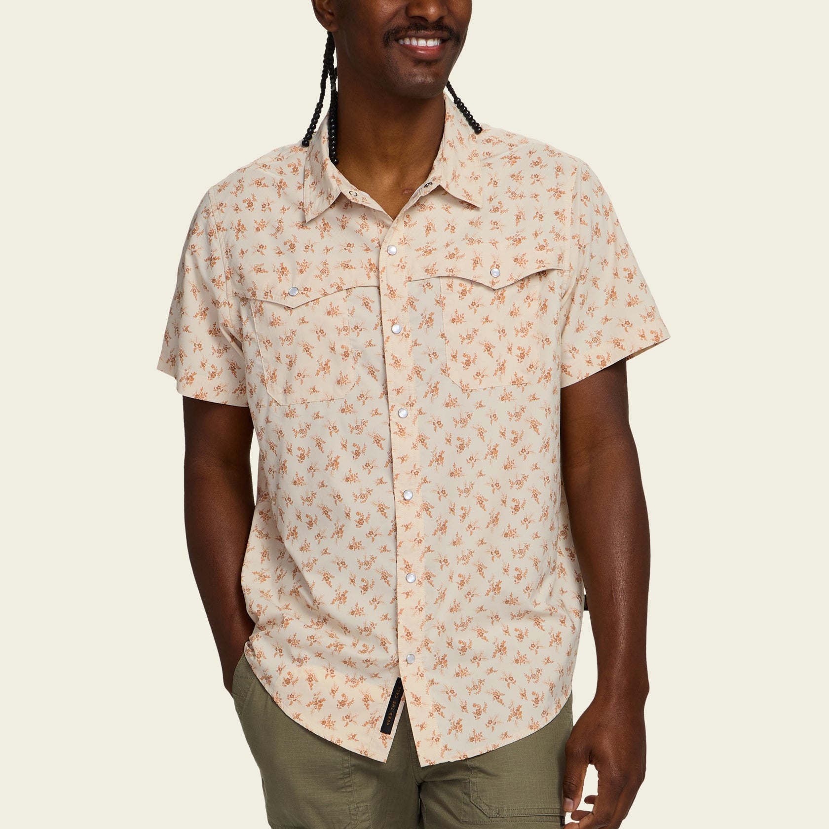 Open Country Tech Shirt - Rancher Floral : Sand – HOWLER BROTHERS