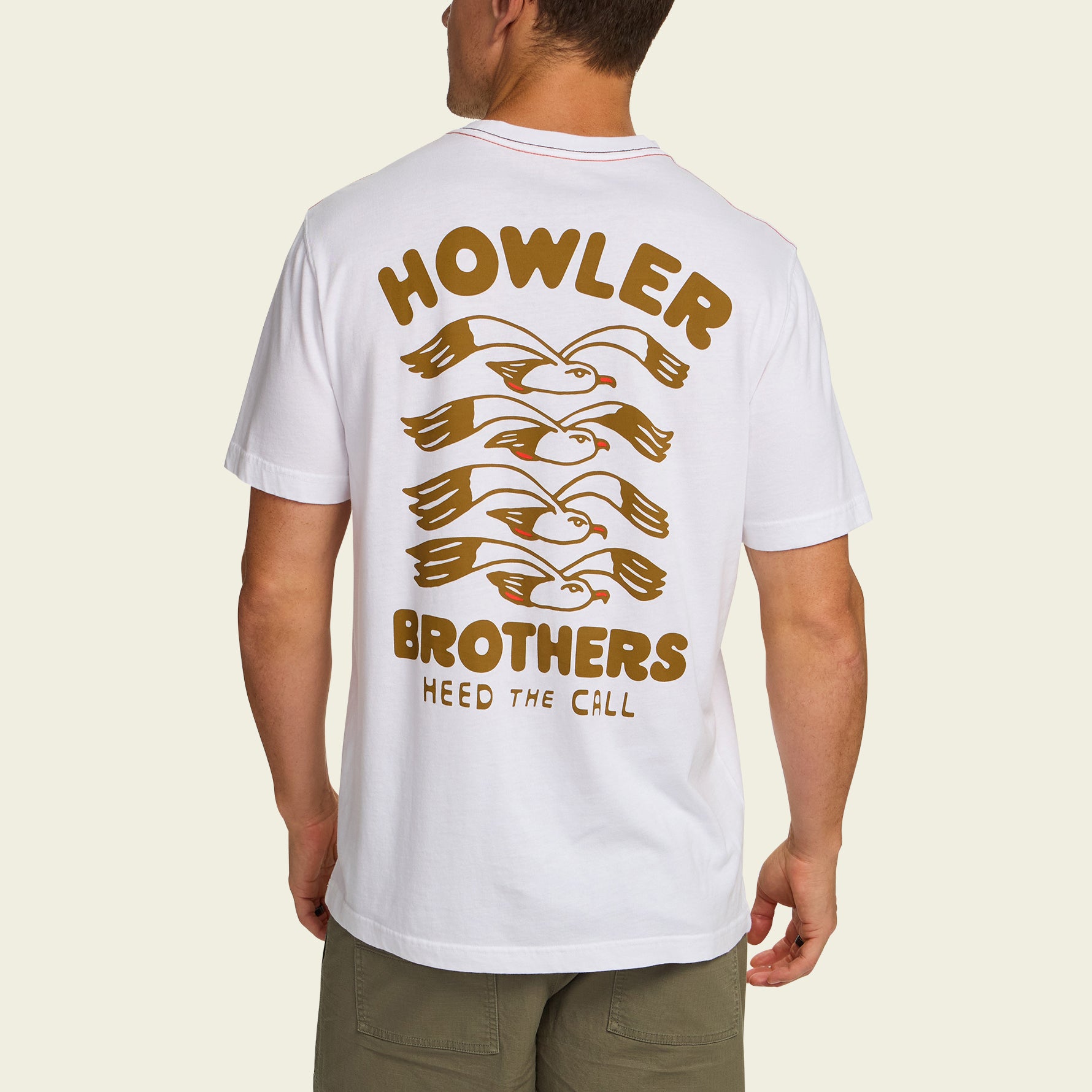 Flocka Seagulls Cotton T-Shirt - Vintage White – HOWLER BROTHERS