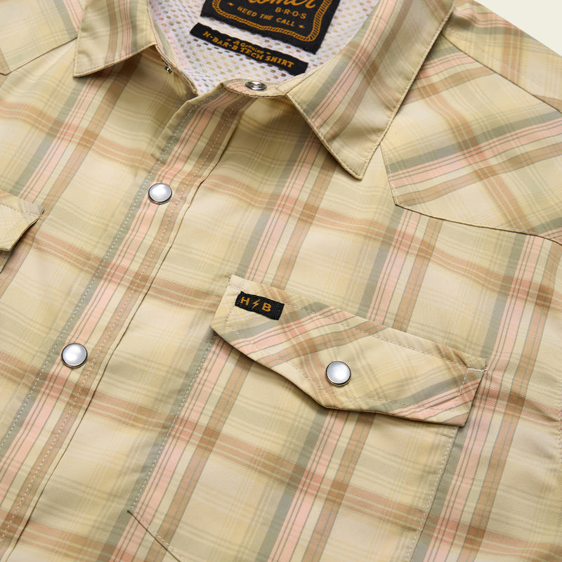 H Bar B Tech Longsleeve - Isley Plaid : Hemp – HOWLER BROTHERS