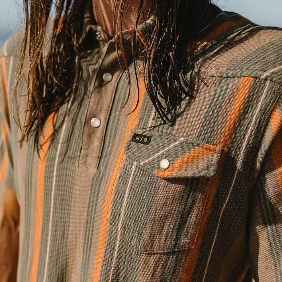 Ranchero Polo - Old Bill Stripe : Otter – HOWLER BROTHERS