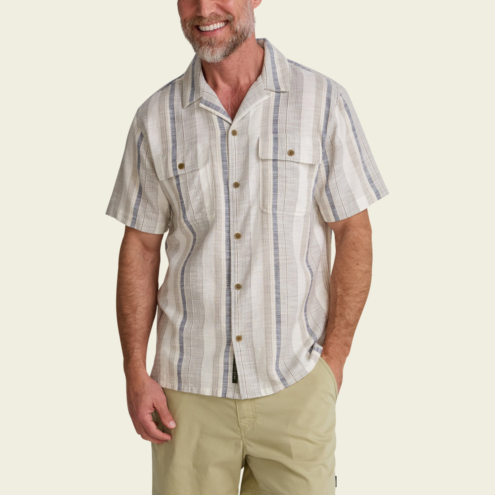 Shores Club Shirt - Old Bill Stripe : Limestone – HOWLER BROTHERS