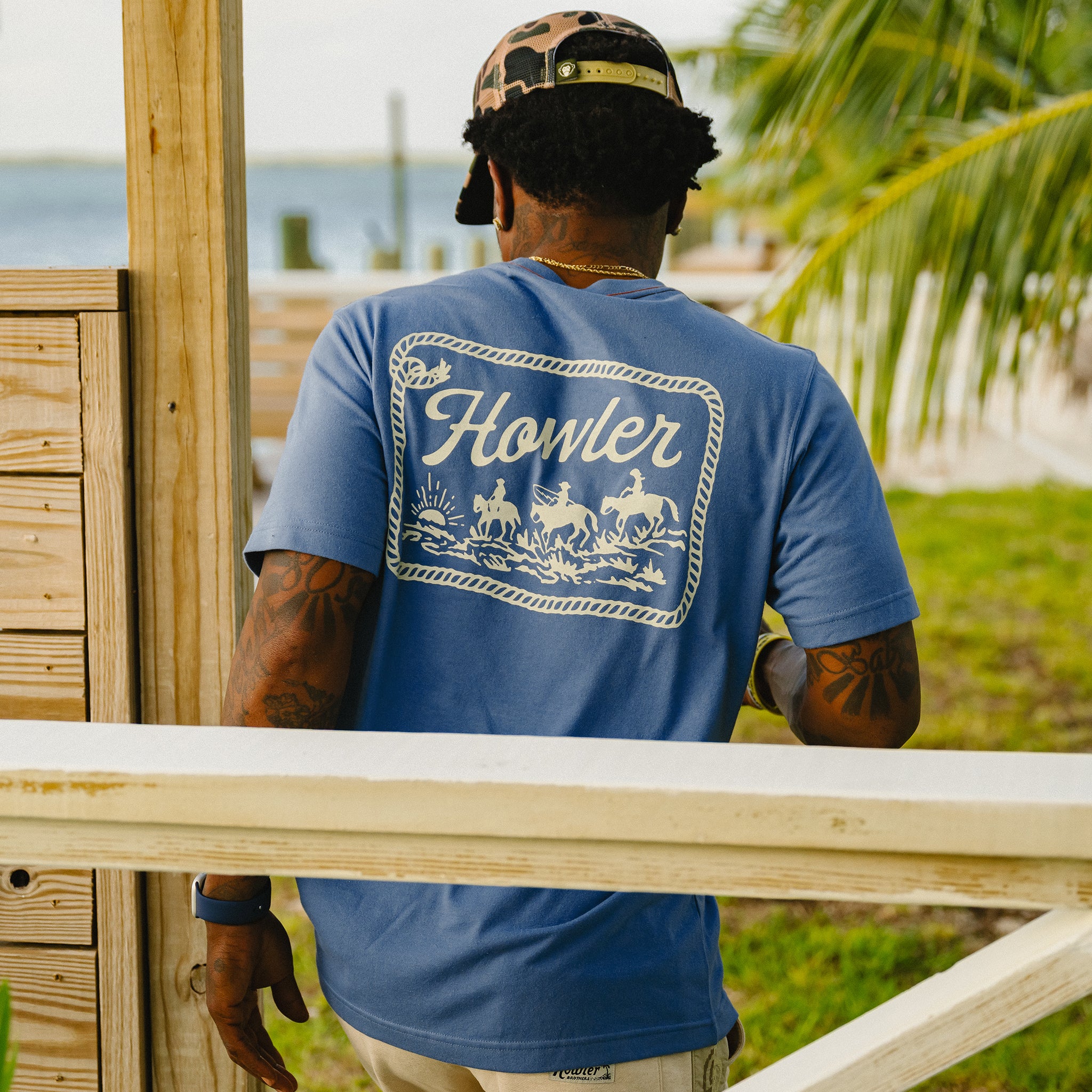 Howler Posse T-Shirt - Blue Horizon – HOWLER BROTHERS